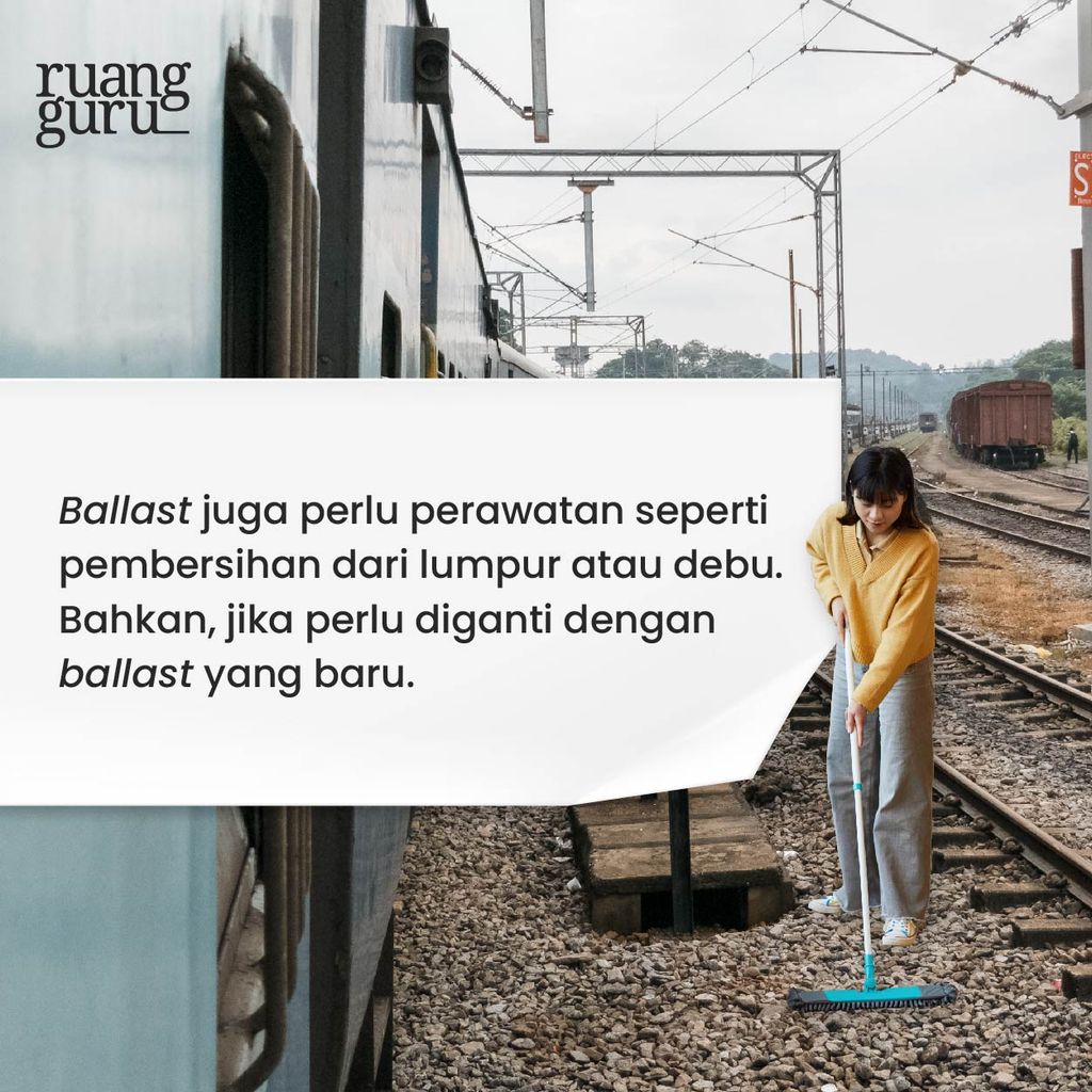 Banyak Kerikil di Rel Kereta, Apa Fungsinya?